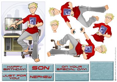 Computer Whizz (red) - CUP104361_437 | Craftsuprint