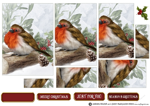 Snowy Robin Pyramid - CUP1078527_437 | Craftsuprint