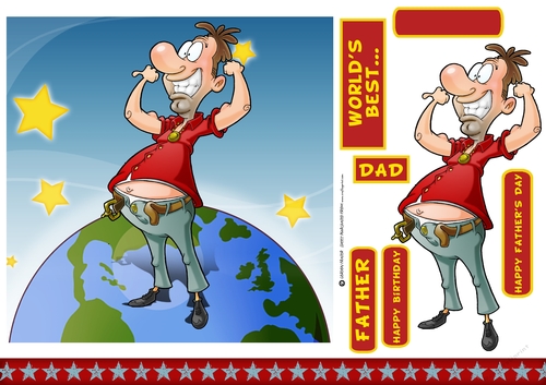 Worlds Best Dude 7x7 Quick Card - CUP1103415_437 | Craftsuprint