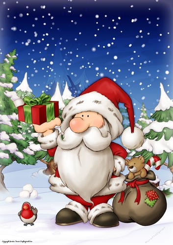 Santa 3 A4 - CUP1170799_437 | Craftsuprint