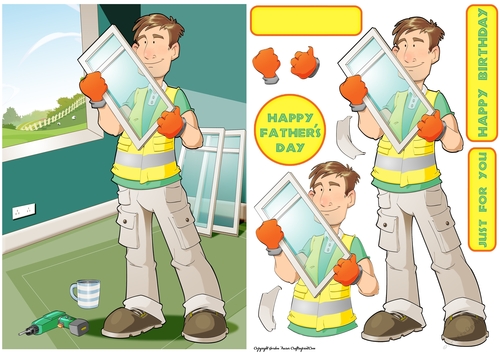Window Fitter Dude - CUP1171519_437 | Craftsuprint