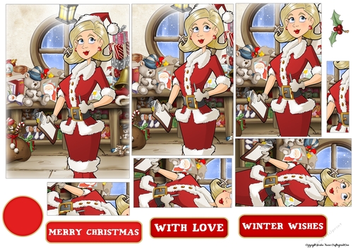 Mrs Claus Pyramid - CUP1188030_437 | Craftsuprint