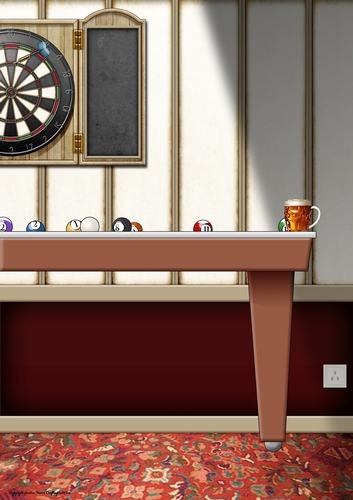 Pool Pub Scene - CUP1200241_437 | Craftsuprint