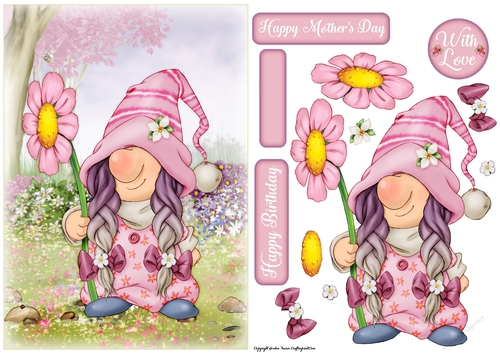 Mothers Day Gnome - CUP1202699_437 | Craftsuprint