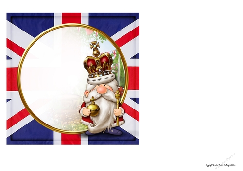 Coronation Gnome 7x7 Quick Card Insert - CUP1210543_437 | Craftsuprint