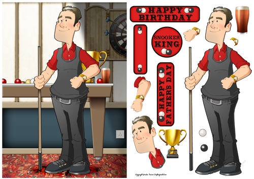 Snooker Dude 2 - CUP1212556_437 | Craftsuprint