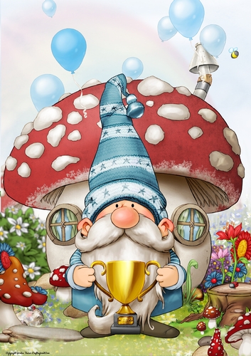 Trophy Gnome A4 - CUP1214835_437 | Craftsuprint