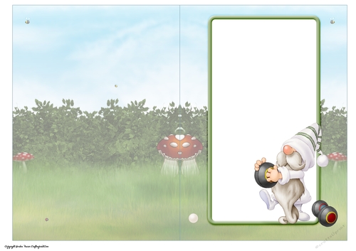 Lawn Bowls Gnome Insert - CUP1220590_437 | Craftsuprint