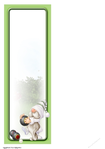 Lawn Bowls Gnome Large Vertical DL Insert - CUP1221979_437 | Craftsuprint