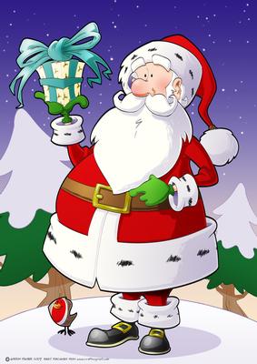 Santa Dude A4. - CUP126244_437 | Craftsuprint