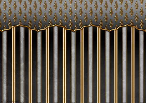 Art Deco Triple Stripe Paper (Black) - CUP1263250_437 | Craftsuprint