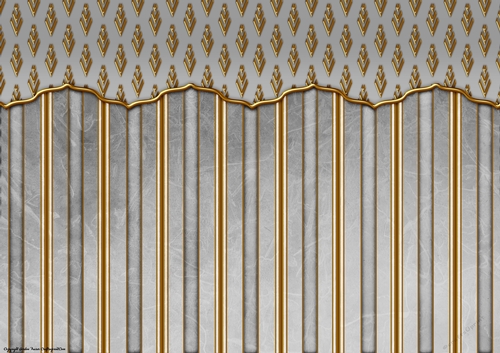 Art Deco Triple Stripe Paper (Silver) - CUP1264072_437 | Craftsuprint