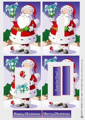 Santa Dude Inverted Pyramid. - CUP126427_437 | Craftsuprint