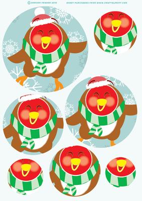 Rocking Robin Circle Pyramid. - CUP129379_437 | Craftsuprint