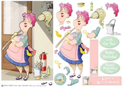 Cleaning Lady. - CUP145337_437 | Craftsuprint