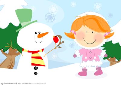 Snowman Fun A4. - CUP151486_437 | Craftsuprint