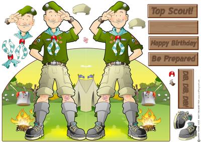 Cub/scout Dude Shaped. - CUP158307_437 | Craftsuprint