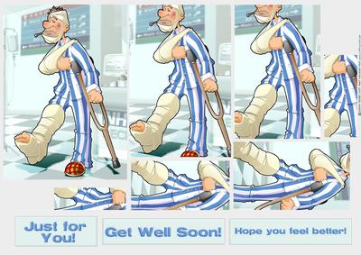 Get Well Dude Pyramid. - CUP160471_437 | Craftsuprint