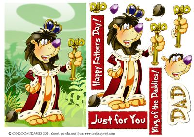 Fathers Day/dad Lion. - CUP202734_437 | Craftsuprint