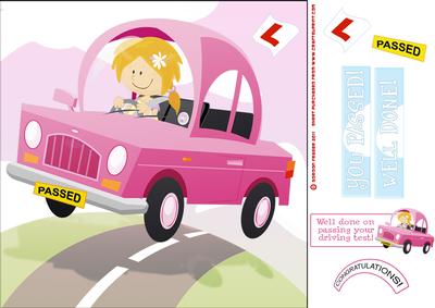 Clip art for passing driving test