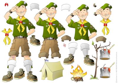 Cub/scout Dude Yellow Decoupage Sheet. - CUP311341_437 | Craftsuprint