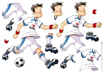 Football Dude Preston Decoupage Sheet - CUP337924_437 | Craftsuprint