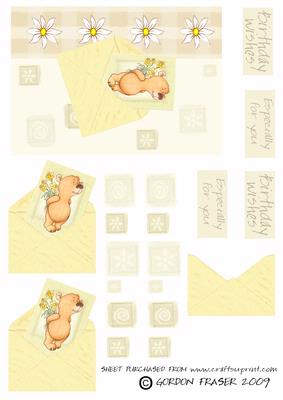 Brown Bear Letter - CUP34323_437 | Craftsuprint