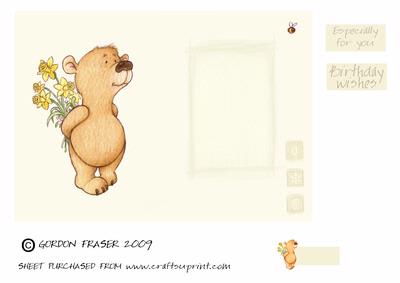 Brown Bear Letter - CUP34551_437 | Craftsuprint