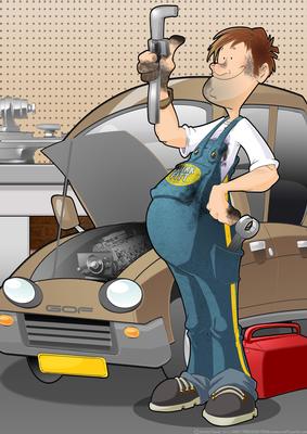 Mechanic Dude A4 - CUP351255_437 | Craftsuprint