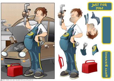 Mechanic Dude - CUP351257_437 | Craftsuprint