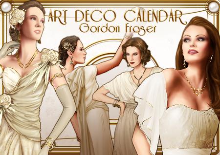 Art Deco Ladies Calendar - CUP355947_437 | Craftsuprint
