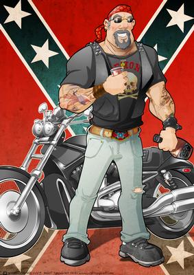 Angel of Hell Confederate Flag Dude A4 - CUP376412_437 | Craftsuprint