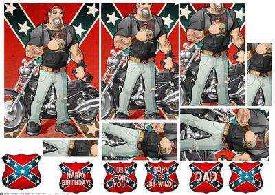Angel of Hell Confederate Flag Dude Pyramid - CUP380405_437 | Craftsuprint