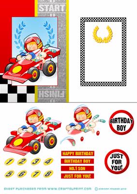 Red Racing Car - CUP39294_437 | Craftsuprint