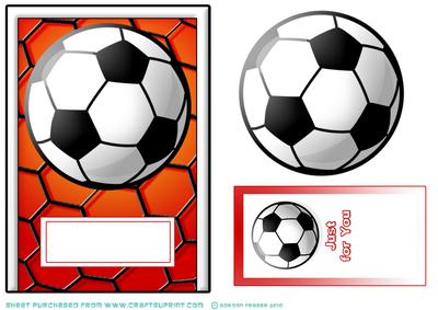Quick Card Football Red. - CUP45609_437 | Craftsuprint