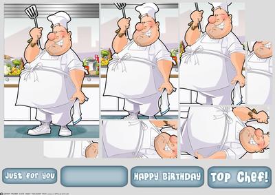 Chef Dude Pyramid - CUP482353_437 | Craftsuprint