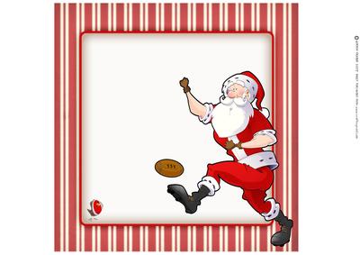 Rugby Santa Dude Insert - CUP491220_437 | Craftsuprint