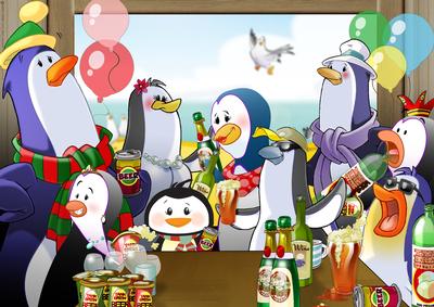 Penguin Party!!! A4 - CUP491695_437 | Craftsuprint
