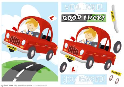 Passed Driving Test/ Good Luck Red. - CUP50470_437 | Craftsuprint