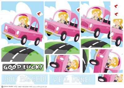 Passed Driving Test/ Good Luck Pink Pyramid - CUP50471_437 | Craftsuprint