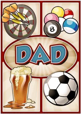 Dad's Hobbies A4 - CUP521697_437 | Craftsuprint