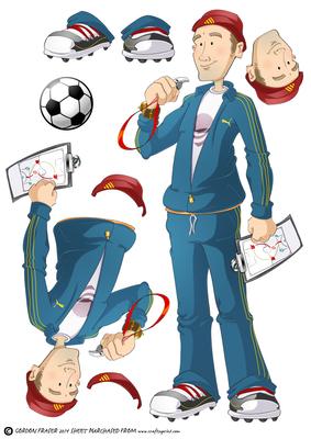 Sports Football Coach Decoupage Sheet - CUP550249_437 | Craftsuprint