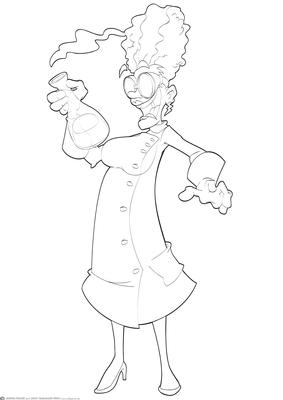 Mad Scientist Dudess Digital Stamp - CUP615815_437 | Craftsuprint