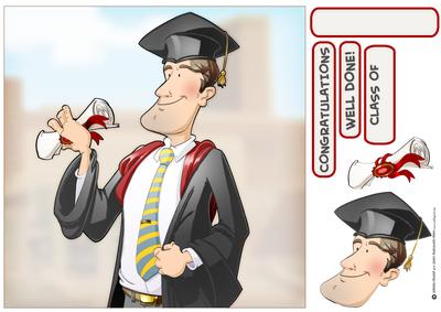 Graduation Dude 8x8 - CUP633689_437 | Craftsuprint