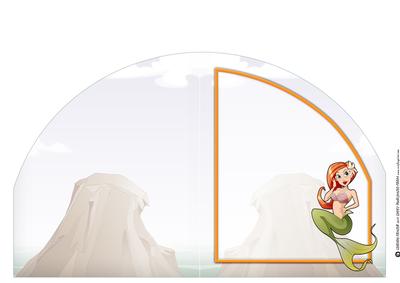 Redhead Mermaid Dudess Insert Shaped - CUP642156_437 | Craftsuprint