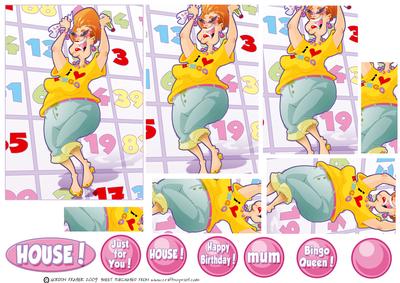 Bingo Queen Pyramid. - CUP79957_437 | Craftsuprint