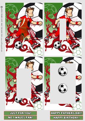 Football Dude Wales Inverted Pyramid. - CUP82566_437 | Craftsuprint