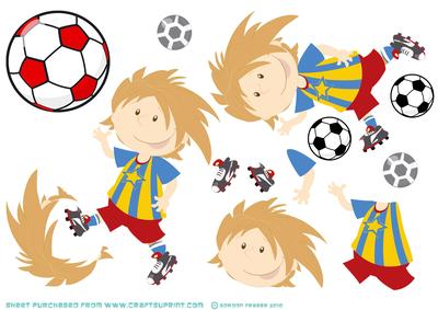 Football/soccer Boy Decoupage Sheet. - CUP88874_437 | Craftsuprint