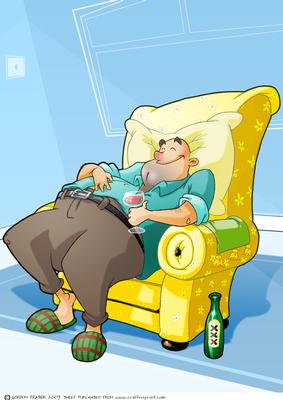 Lazy Dad Dude A4. - CUP91634_437 | Craftsuprint