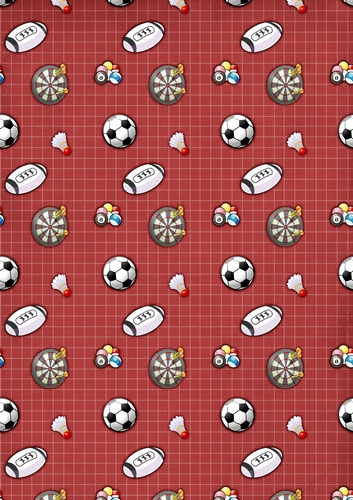 Sports Paper Red - CUP935615_437 | Craftsuprint